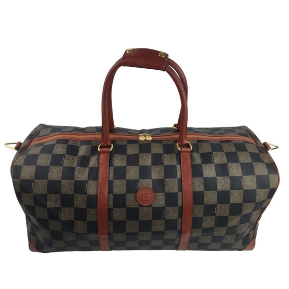 Fendi | Bags | Fendi Vintage Damier Duffle Bag | Poshmark